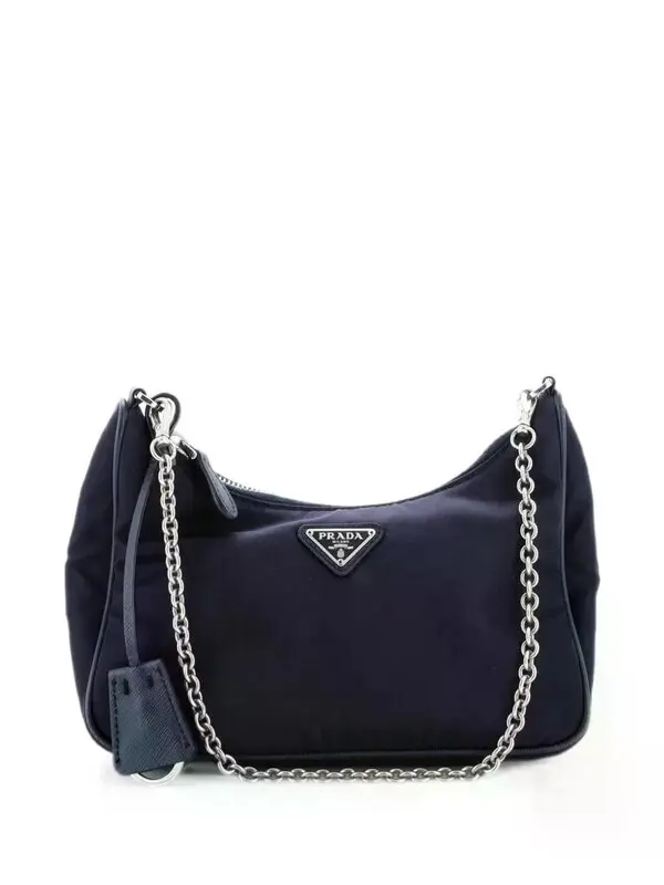 Prada Re-edition 2005 Shoulder Bag Tessuto Small Crossbody Bag - Blue