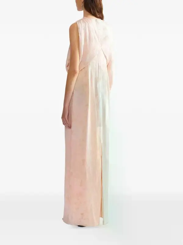 Erdem Draped Jacquard Maxi Gown