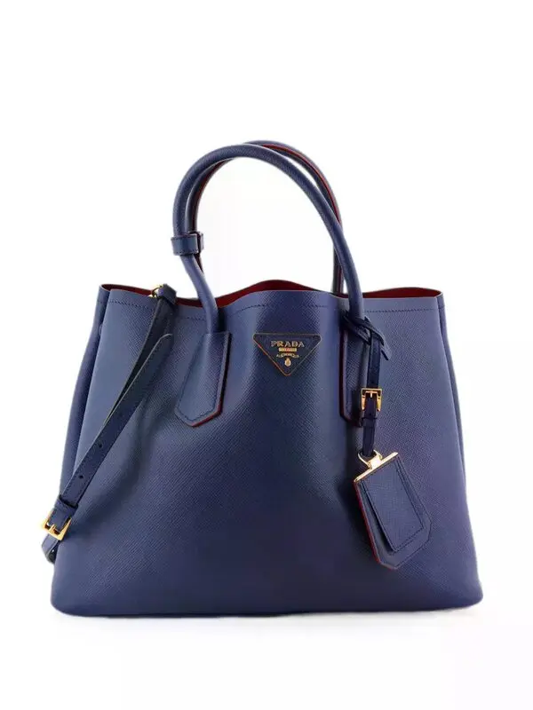 Prada Cuir Double Saffiano Leather Medium Tote Bag