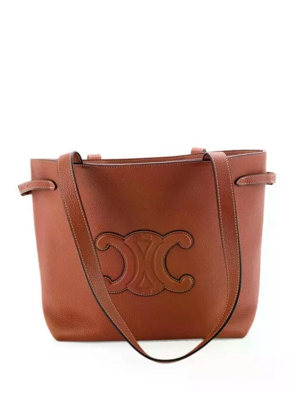 Celine Anais Cabas Leather Small Tote Bag