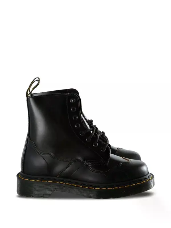 Dr. Martens 1460 Pascal Ri Wingtip-panel Lace-up Boots - Black