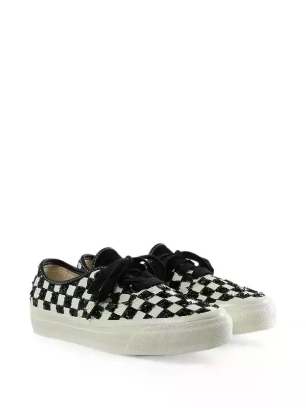 VANS Authentic Sequin-embellished Checkerboard Sneakers