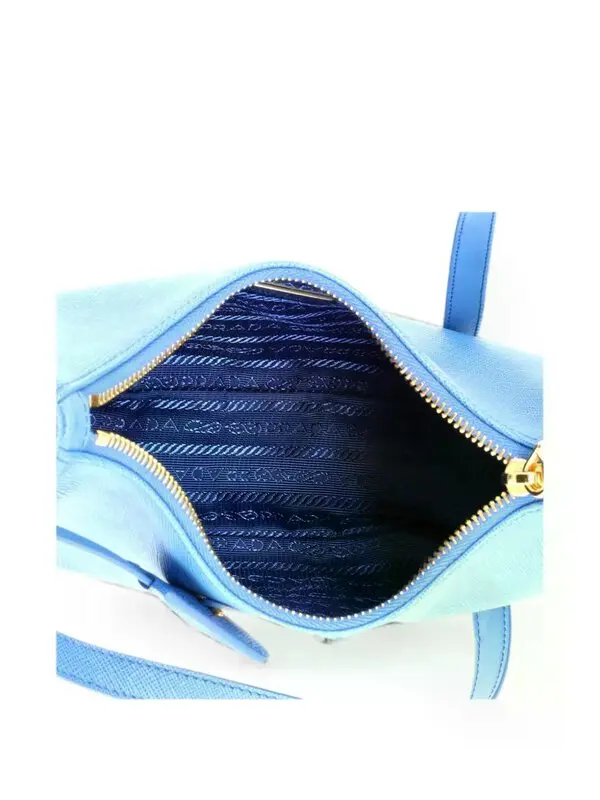 Prada Re-edition Hobo Saffiano Leather Mini Shoulder Bag - Blue