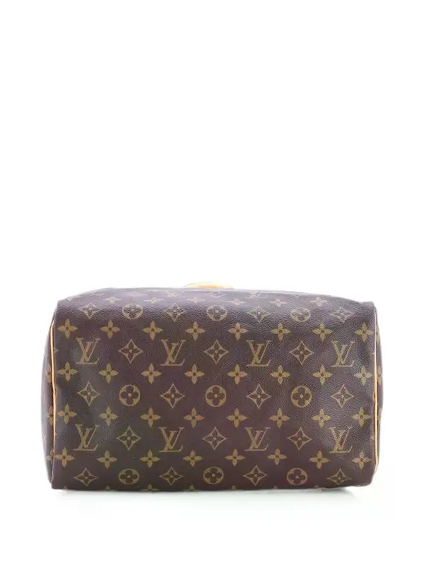 LOUIS VUITTON Speedy Handbag Monogram Canvas 30 Satchel - Brown
