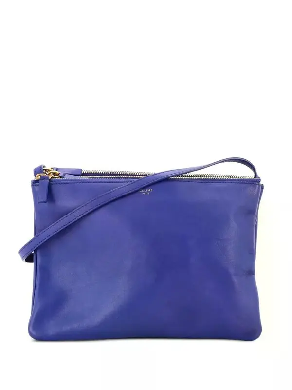 Celine Trio Leather Small Crossbody Bag - Blue