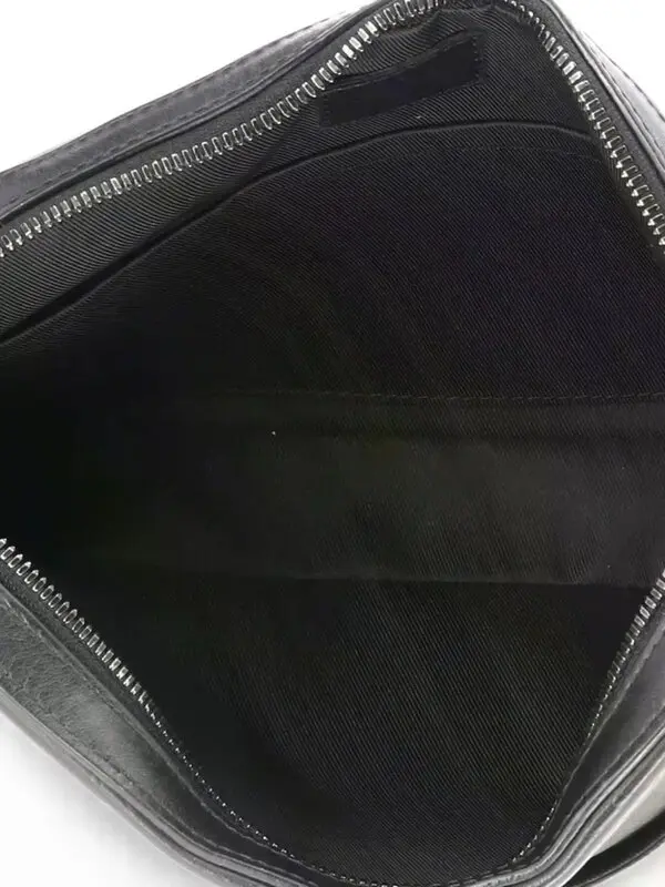 LOUIS VUITTON Duo Messenger Bag Monogram Shadow Leather - Black