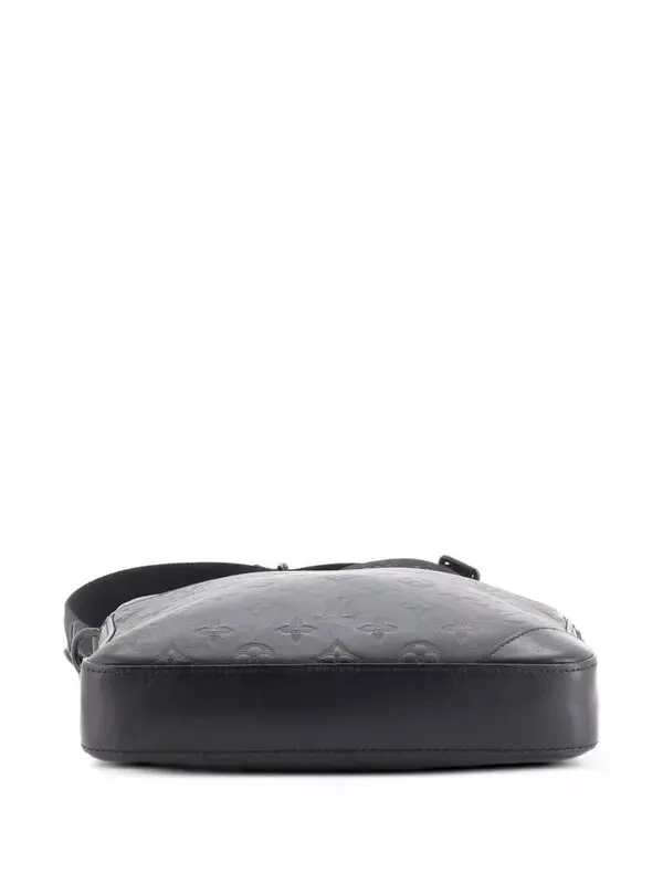 LOUIS VUITTON Duo Messenger Bag Monogram Shadow Leather - Black