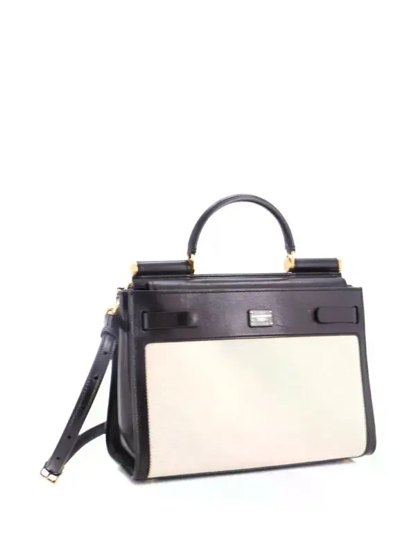 Dolce & Gabbana Sicily 62 Leather Medium Satchel Bag