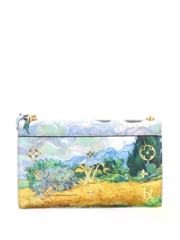 LOUIS VUITTON Chain Wallet Limited Edition Jeff Koons Van Gogh Print Canvas Crossbody Bag - Multicolour