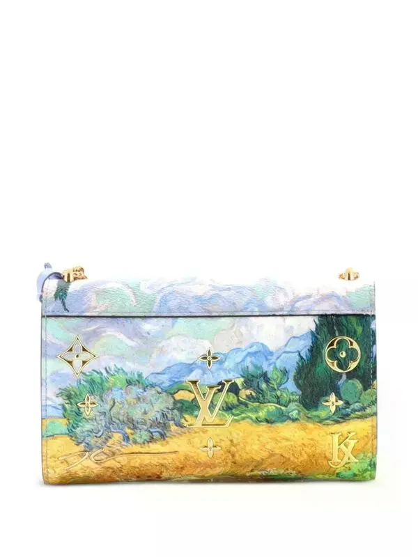 LOUIS VUITTON Chain Wallet Limited Edition Jeff Koons Van Gogh Print Canvas Crossbody Bag - Multicolour