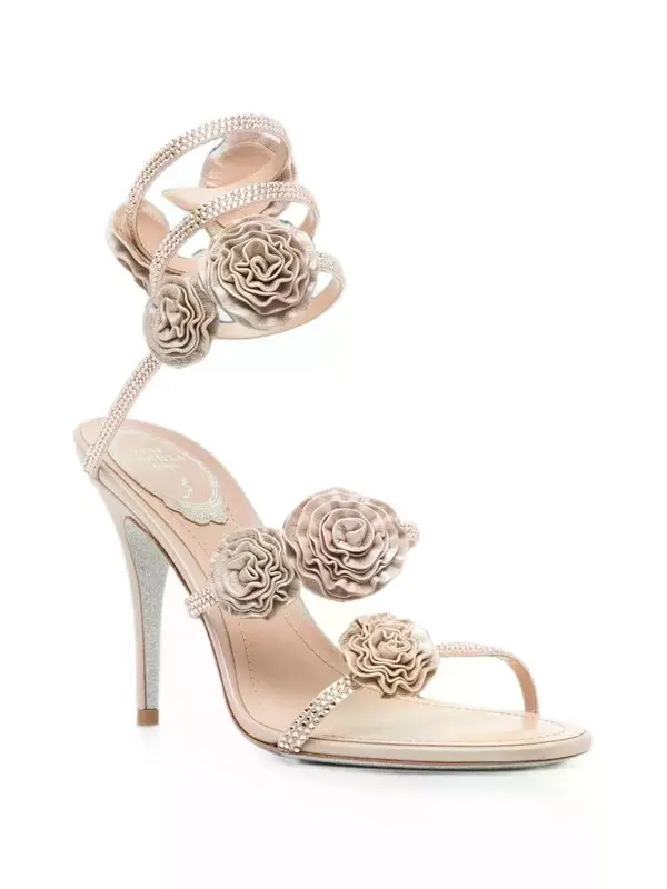 Rene Caovilla Rosalia Floral-applique Sandals