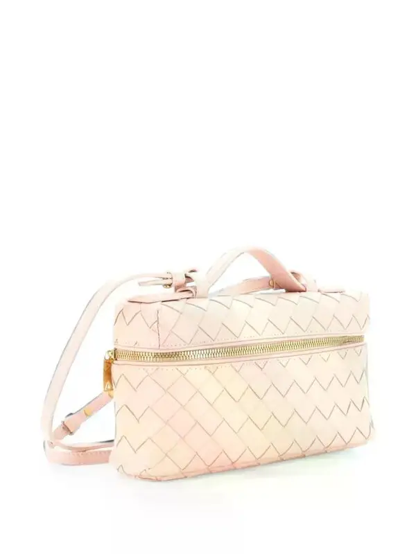 Bottega Veneta Bang Bang Vanity Case Intrecciato Leather Crossbody Bag - Pink