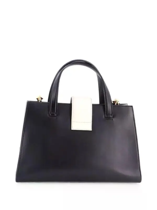 Gucci Bamboo Buckle Tote Leather Small Satchel