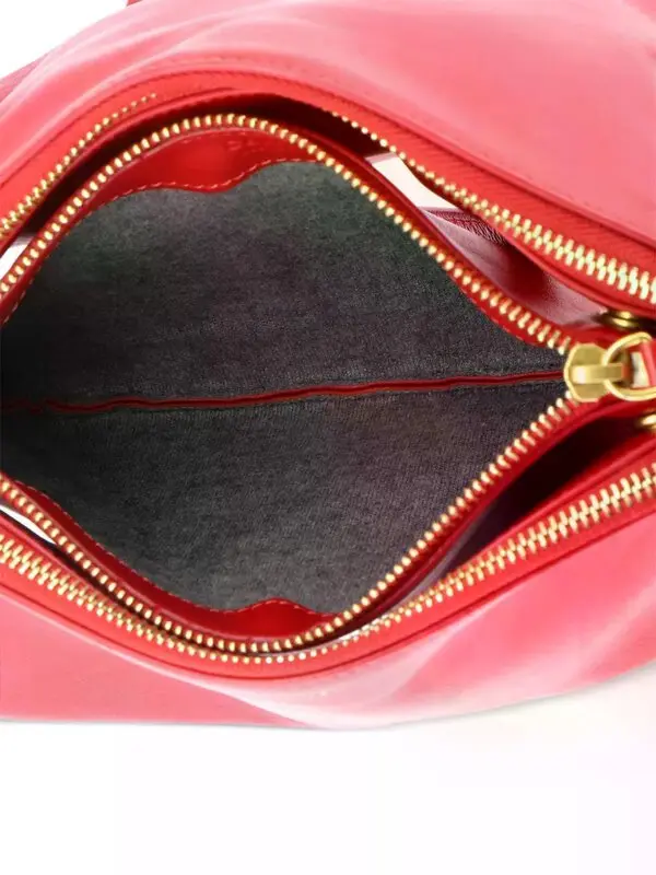 Celine Trio Leather Small Crossbody Bag - Red