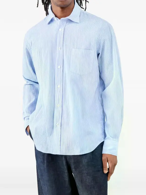 Hartford Striped Seersucker Shirt