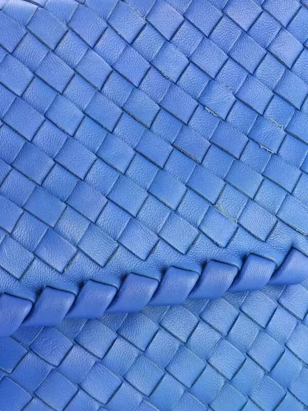 Bottega Veneta Olimpia Intrecciato Nappa Medium Crossbody Bag - Blue