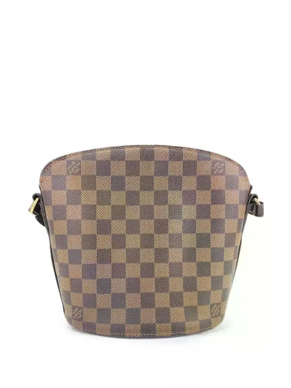 LOUIS VUITTON 2007 Drouot Damier Ebene Shoulder Bag