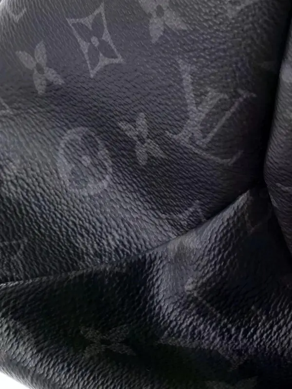 LOUIS VUITTON Monogram Eclipse Canvas Tote Backpack - Black