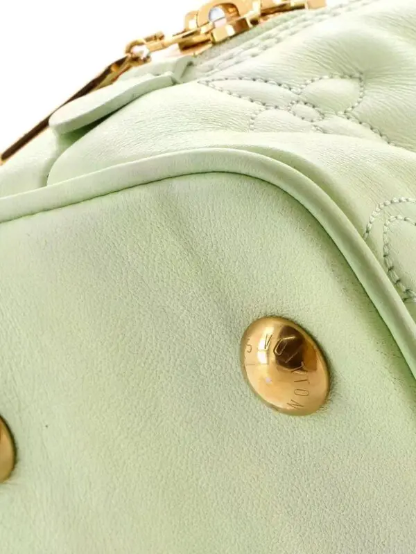 LOUIS VUITTON Alma Handbag Bubblegram Leather Bb Shoulder Bag - Green