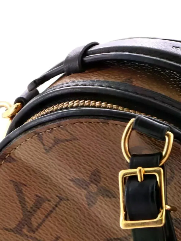 LOUIS VUITTON Petite Boite Chapeau Bag Reverse Monogram Canvas Shoulder Bag - Brown
