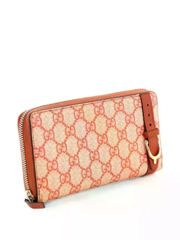 Gucci Zip Around Wallet Gg Coated Canvas Long Small Wallets