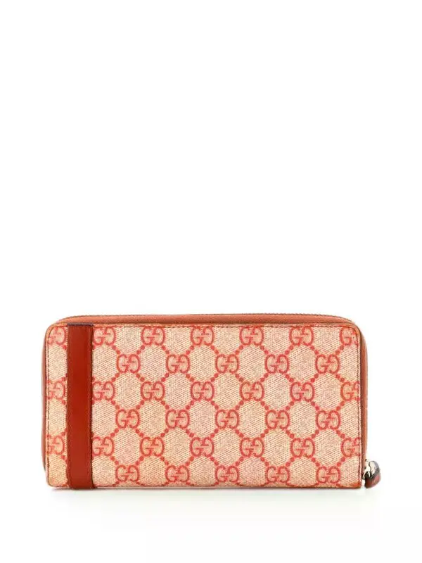 Gucci Zip Around Wallet Gg Coated Canvas Long Small Wallets