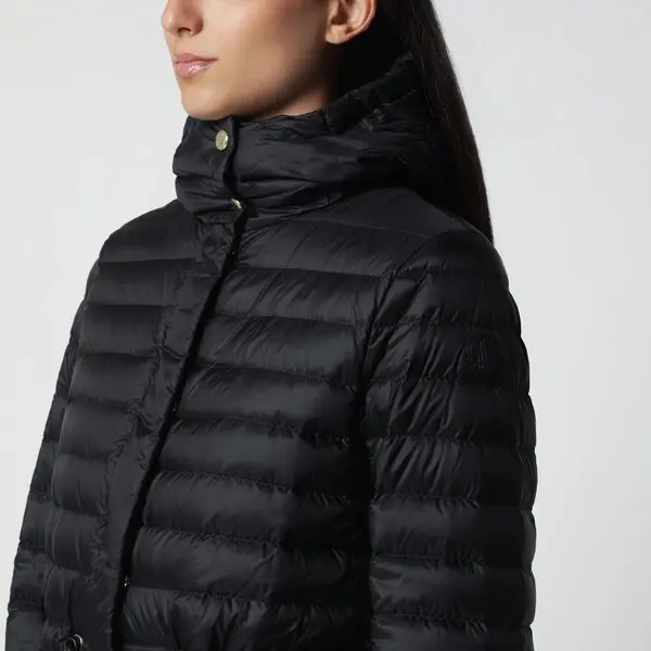 Moncler Down Jacket Raies In Nylon - Black
