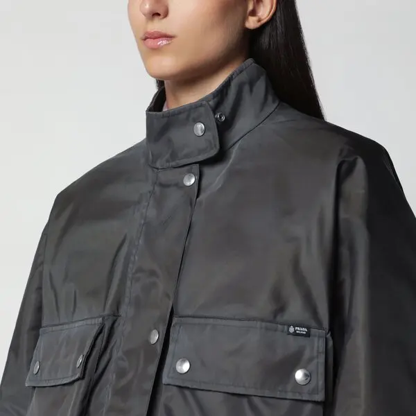 Prada Lead Re-nylon Washed Jacket