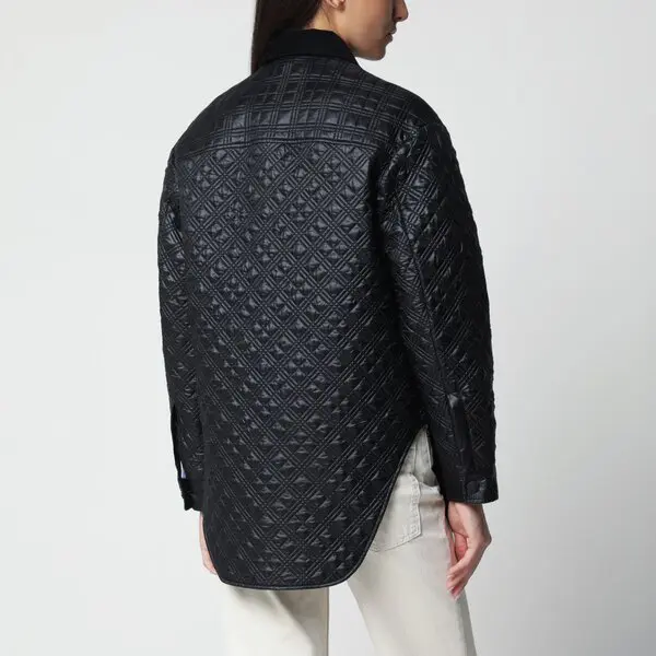 Moncler Padded Overshirt With Corduroy Collar
