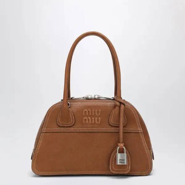 Miu Miu Caramel Vivant Small Nappa Leather Bag