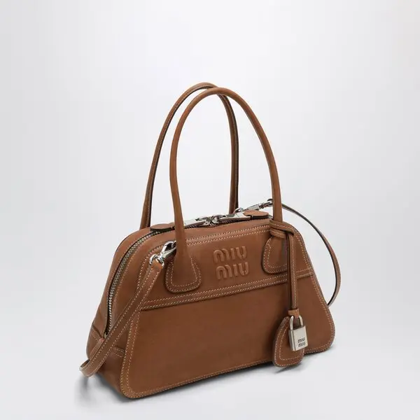 Miu Miu Caramel Vivant Small Nappa Leather Bag