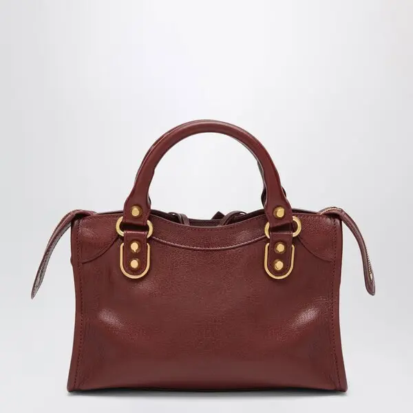 Balenciaga Burgundy Le City Uptown Mini Bag - Red