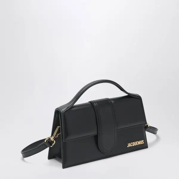 Jacquemus Le Grand Bambino Bag In Leather - Black