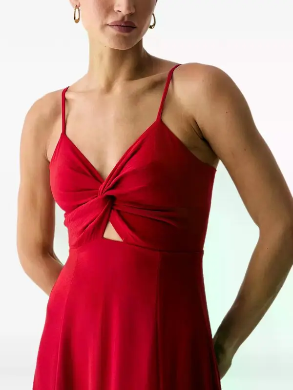 MORGAN Twist-detail Cut-out Midi Dress