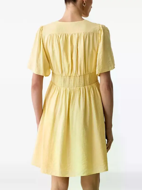 MORGAN Shirred-waist Mini Dress