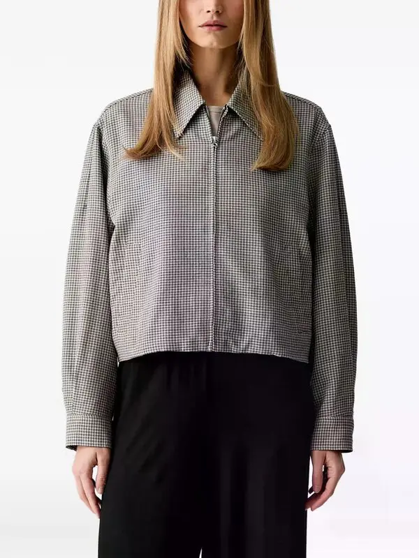Rag & Bone Check-pattern Draped-panel Jacket - Neutrals