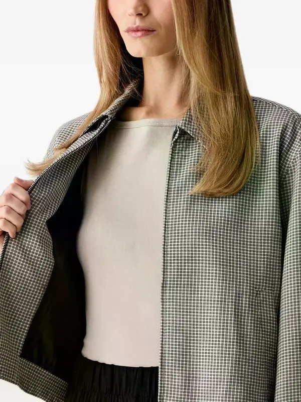 Rag & Bone Check-pattern Draped-panel Jacket