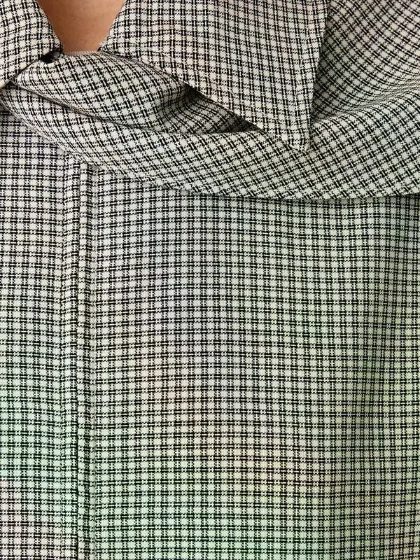 Rag & Bone Check-pattern Draped-panel Jacket