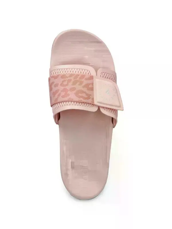Adidas By Stella McCartney Leopard-print Touch-strap Sandals