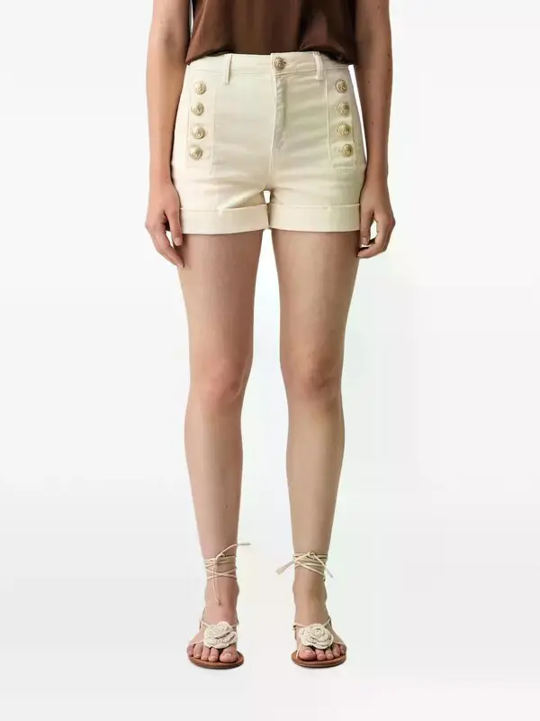 VICOLO Button-embellishment Short