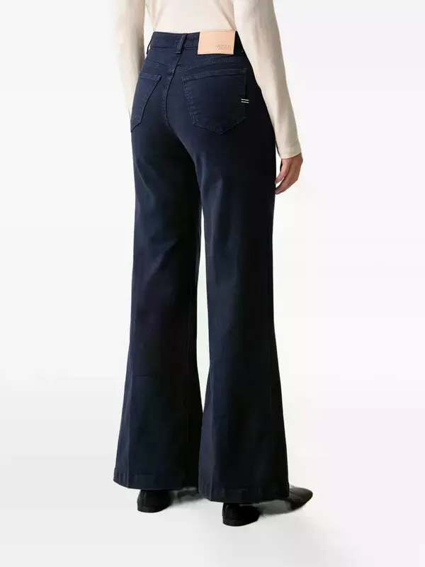 VICOLO Button-detail Flared Jeans