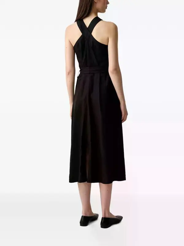 VICOLO Sleeveless Belted Midi Dress