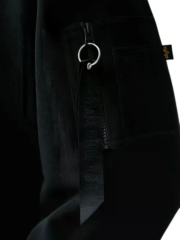 Alpha Industries Logo-embroidered Zip-pocket Sweater