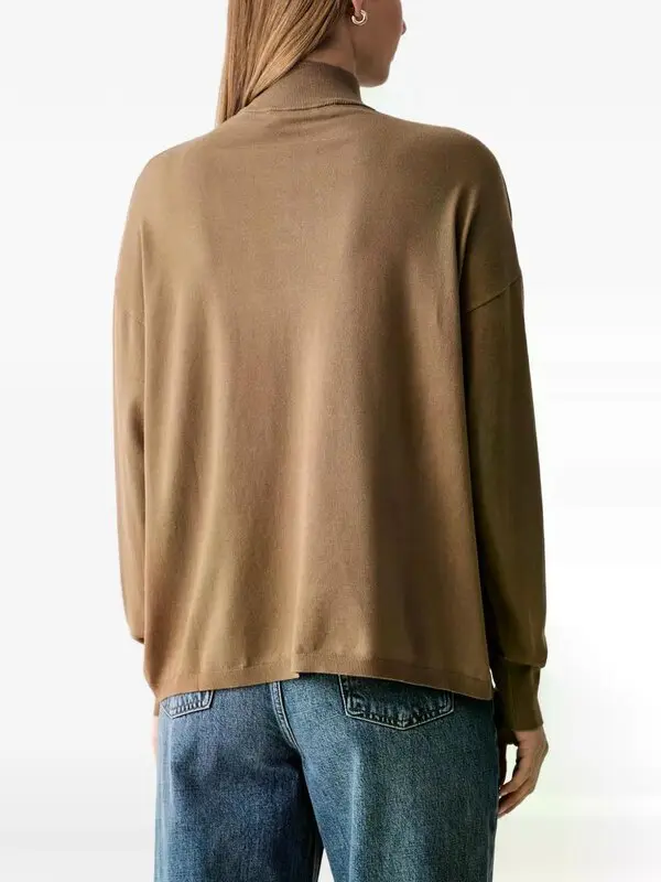 TRUSSARDI High-neck Dropped-shoulder Sweater
