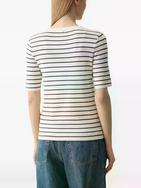 MOS MOSH Mmaliz Caliz Striped Button-up Top