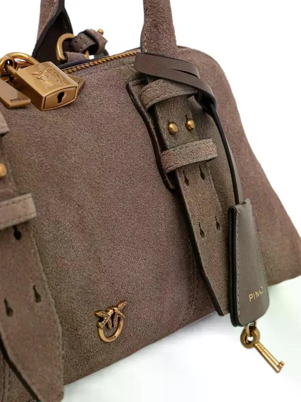Pinko Large Escape Suede Shoulder Bag