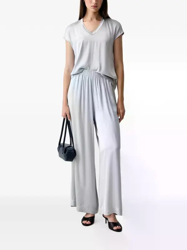 VICOLO Elasticated-waist Palazzo Pants
