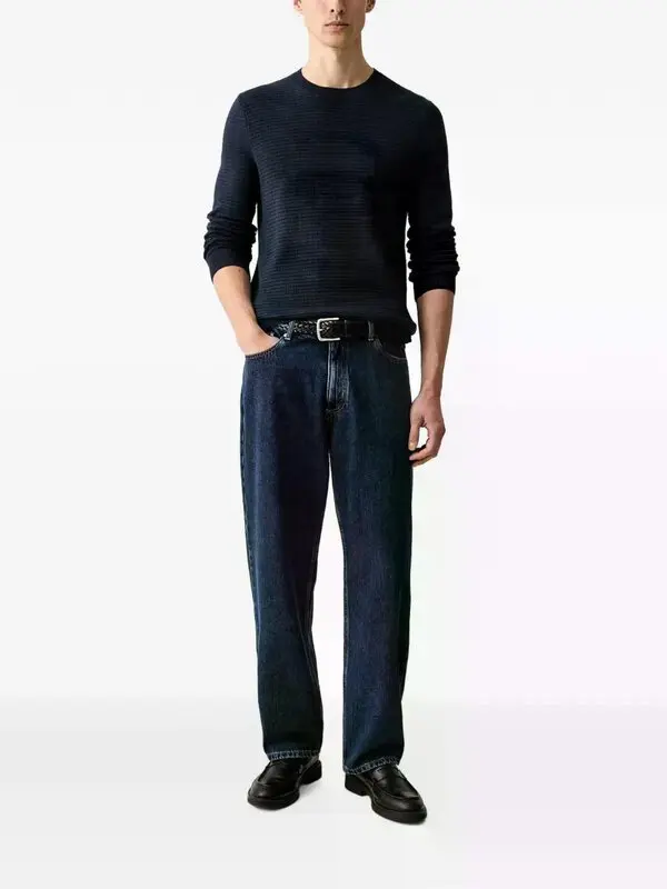TRUSSARDI Waffle-knit Crew-neck Sweater