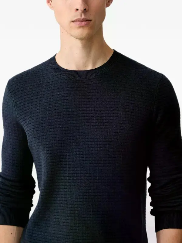 TRUSSARDI Waffle-knit Crew-neck Sweater