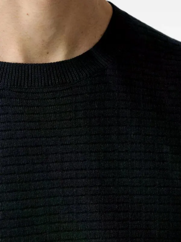 TRUSSARDI Waffle-knit Crew-neck Sweater